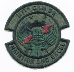 117th Consolidated Aircraft Maint Squadron Subdued Patch – Saunders ...