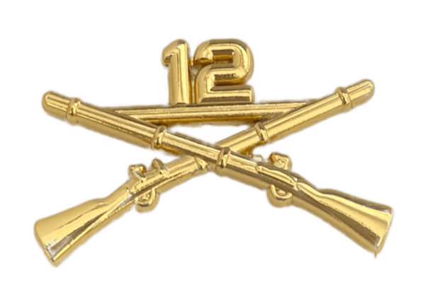 12th Infantry Officer Regimental Branch Of Service Insignia Badge ...