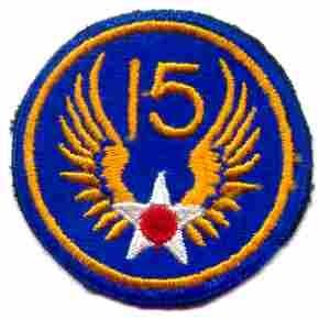 15th Air Force, Patch, Authentic WII Repro Cut Edge - Saunders Military ...