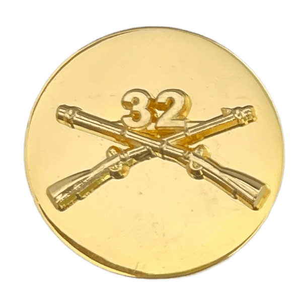 32nd Infantry Enlisted Regimental Branch Of Service Insignia Badge ...