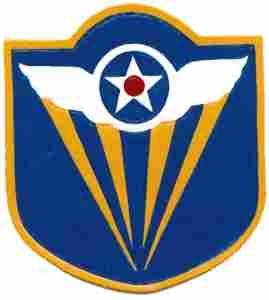 4th Air Force Patch, leather, handpainted - Saunders Military Insignia