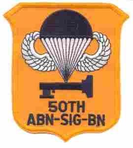 50th Airborne Signal Patch – Saunders Military Insignia
