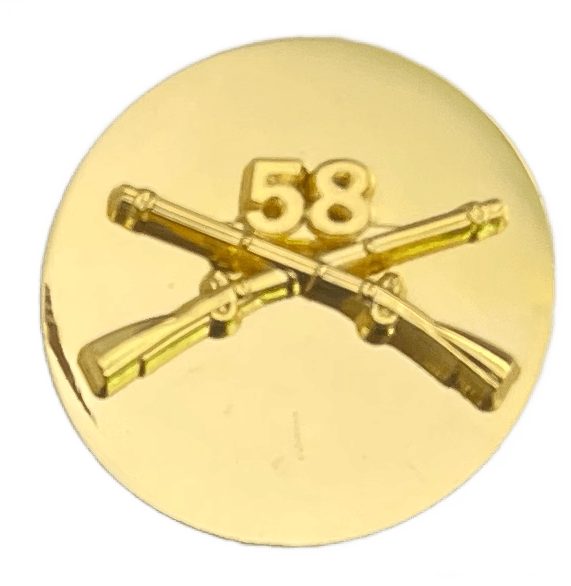58th Infantry Enlisted Regimental Branch Of Service Insignia Badge ...