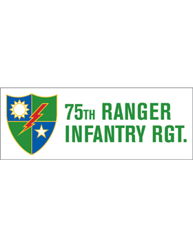 75th Ranger Infantry bumper sticker - Saunders Military Insignia