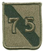 75th ranger infantry-- New Design Subdued Patch - Saunders Military ...