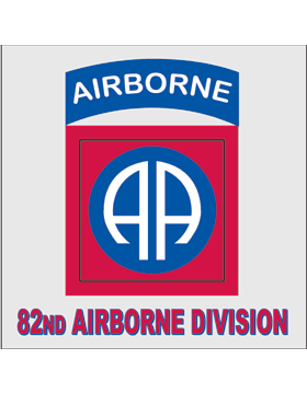 82nd Airborne Division Decal, vinyl adhesive - Saunders Military Insignia