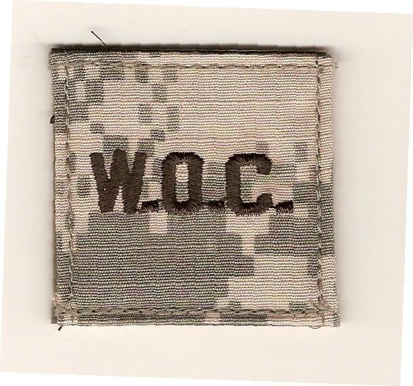 ACU WOC Letters (Warrant) Army ACU Rank with Velcro - Saunders Military ...