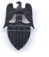 Aide to the General Army Branch Of Service badge in black metal ...