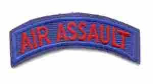Air Assault Division , Tab in Cut Edge - Saunders Military Insignia