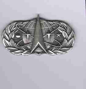 Air Force Basic Space Operations badge in old silver finish – Saunders ...