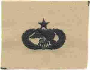 AIR FORCE SENIOR TRANSPORTATION BADGE IN DESERT CLOTH – Saunders ...