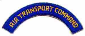 Air Transport Command Tab, WWII Repro Cut edge - Saunders Military Insignia