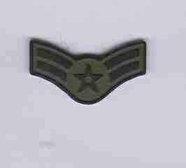 Airman First Class USAF Chevron Rank Insignia Patch – Saunders Military ...