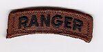 Army Ranger Tab for the green subdued uniform - Saunders Military Insignia