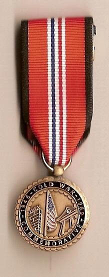 Cold War Commemorative Miniature Medal - Saunders Military Insignia