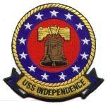 CV62 USS Independence Navy Air Craft Carrier Patch - Saunders Military ...