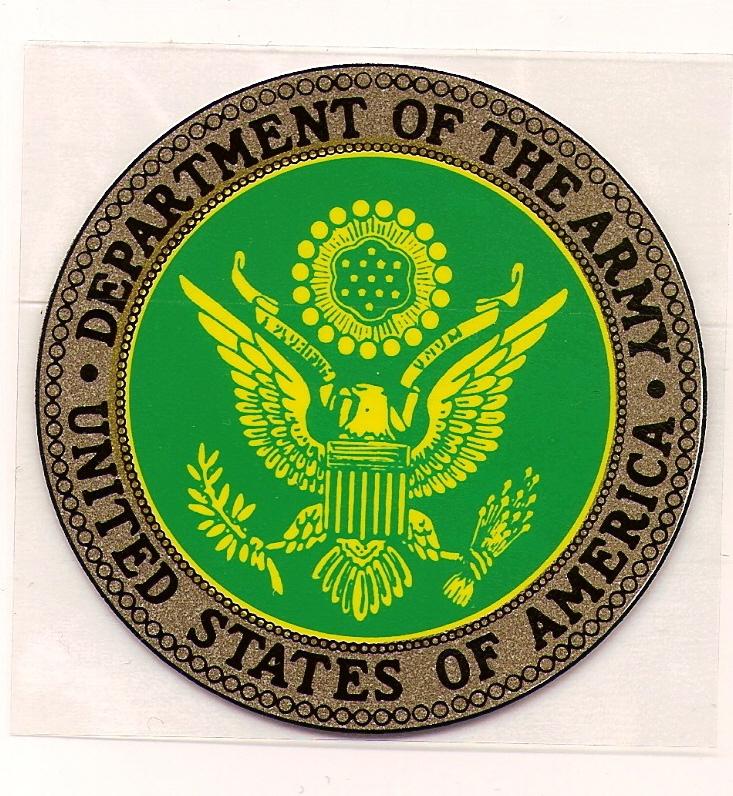 Department of the Army Decal Decal, adhesive vinyl - Saunders Military ...