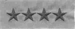 General 4 star, Officers Rank insignia in green subdued. - Saunders ...