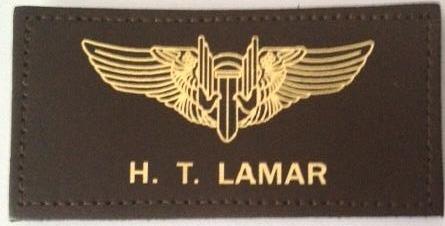 Brown Leather Name Tag For Flight Jackets – Saunders Military Insignia