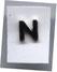 Letter N Silver ribbon Device Ribbon Bar - Saunders Military Insignia