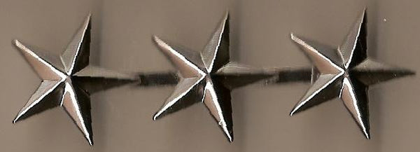 Lieutenant General 3 Star metal rank inisgnia - Saunders Military Insignia