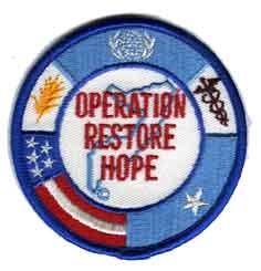 Operation Restore Hope Full Color Patch - Saunders Military Insignia
