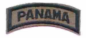 Panama Tab in green subdued - Saunders Military Insignia