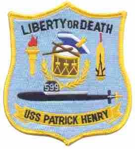 Patrick Henry Navy Submarine Patch - Saunders Military Insignia