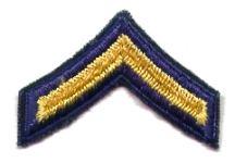 Private First Class Army Non-Combat Chev - Saunders Military Insignia