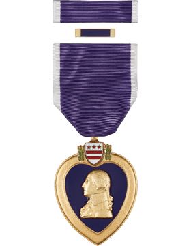 Purple Heart Medal in a 3 Piece Medal Box Set - Saunders Military Insignia