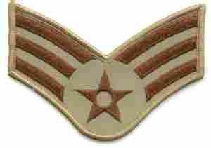 USAF Senior Airman Sergeant Chevron Patch Uniform Insignia – Saunders ...
