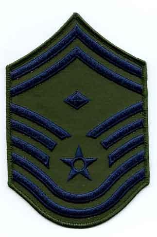 Senior Master Sergeant USAF Chevron W/ dia. – Saunders Military Insignia