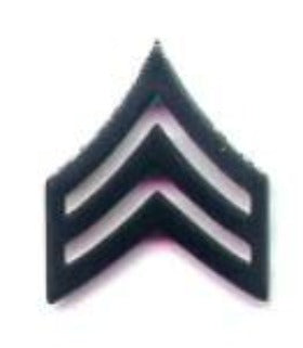 Insignia de rango de cuello de sargento del ejército (E5) en metal ...