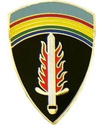 Supreme Headquarters Allied Expeditionary Force SHAEF metal hat pin ...