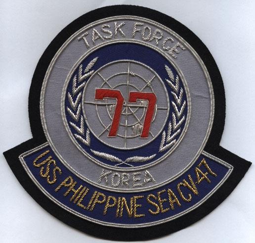 Task Force 77 USS Philippine SEACV-47 Navy Aircraft Carrier Patch ...