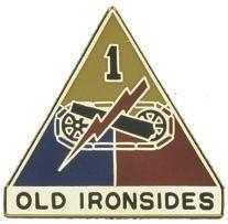 US Army 1st Armored Division Unit Crest - Saunders Military Insignia