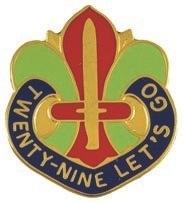 US Army 29th Infantry Division Unit Crest - Saunders Military Insignia