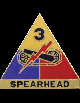 US Army 3rd Armored Division Unit Crest SPEARHEAD - Saunders Military ...