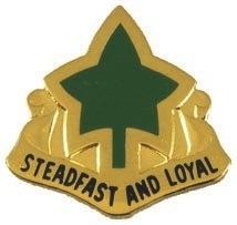 US Army 4th Infantry Division Unit Crest - Saunders Military Insignia