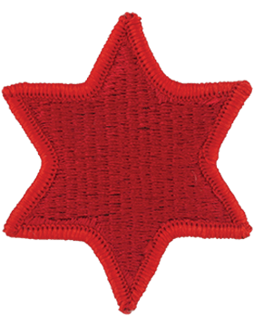 US Army 6th Infantry Division Unit Patch also known as the Light ...