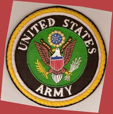 US Army Logo Patch Custom 8" Cloth Patch - Saunders Military Insignia