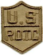 Authentic US ROTC Shield Patch Tan WWII Repro With Cut Edge – Saunders ...